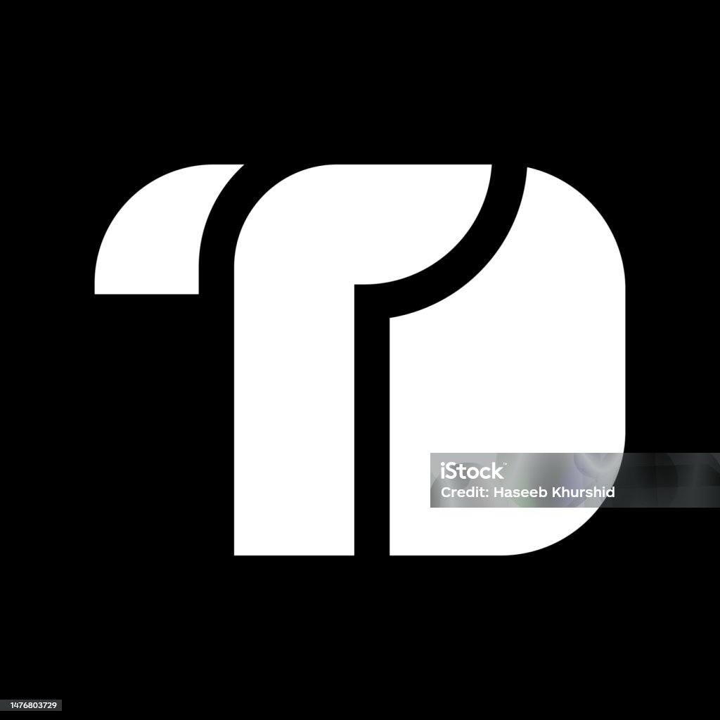Logo Dt Minimal Icône Dune Lettre Td Sur Fond De Luxe Idée De Logo