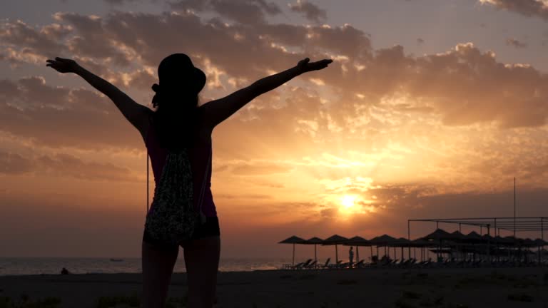 120 Women Spreading Silhouette Stock Videos And Royalty Free Footage