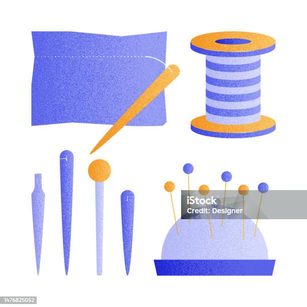 Sewing Related Vector Icons Stock Illustration Download Image Now