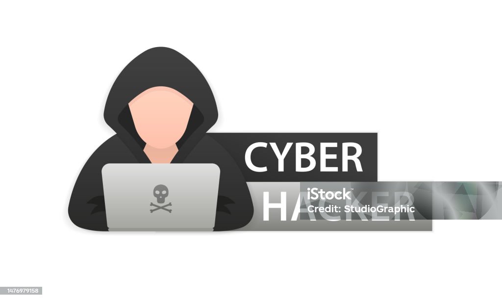 Spanduk Dengan Hacker Dan Laptop Serangan Peretas Dan Keamanan Web ... Spanduk Dengan Hacker Dan Laptop Serangan Peretas Dan Keamanan Web ...