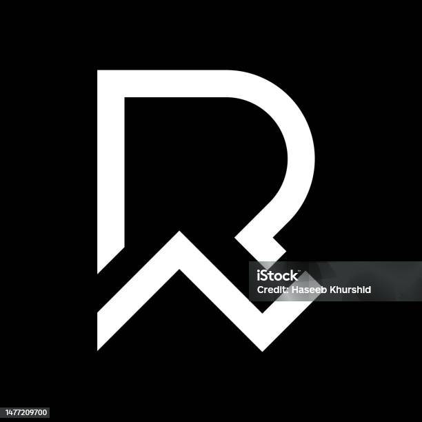 Logo Minimal De Rn Icône Dune Lettre Nr Sur Fond De Luxe Idée De Logo