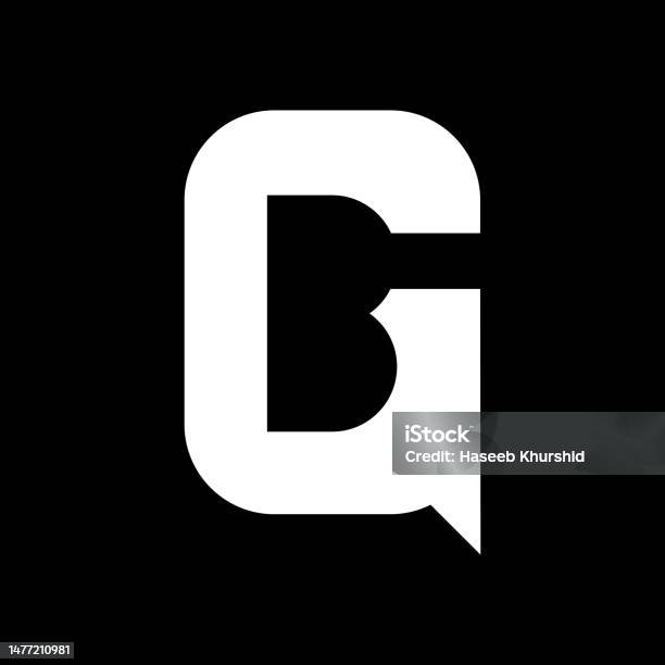 Logo Gb Minimal Icône Dune Lettre Bg Sur Fond De Luxe Idée De Logo