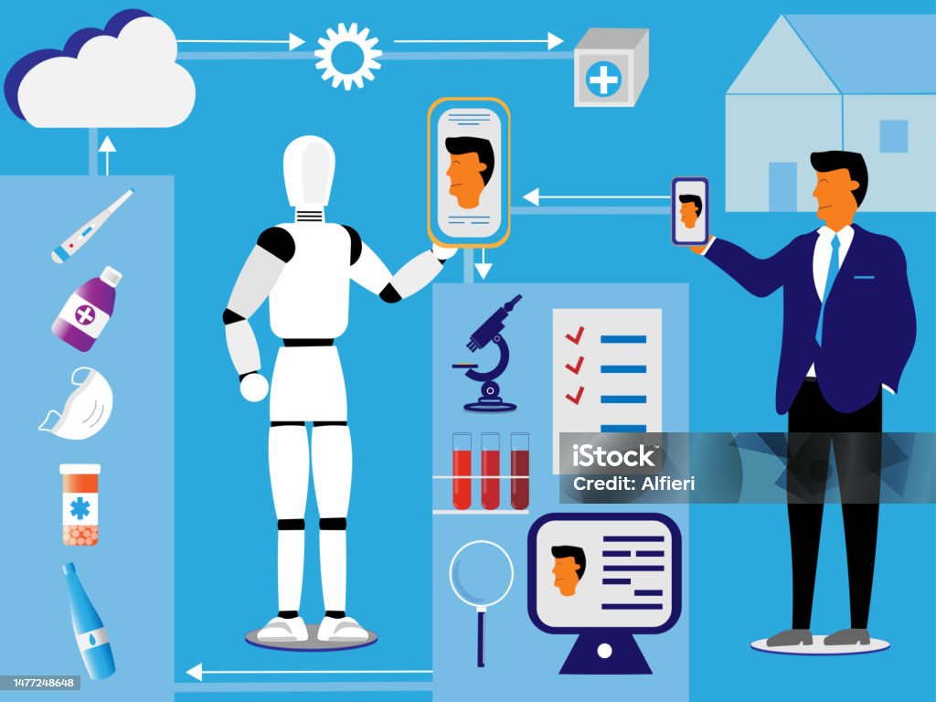 Artificial Intelligence Telemedicine Stock Illustration - Download ... Artificial Intelligence Telemedicine Stock Illustration - Download ...