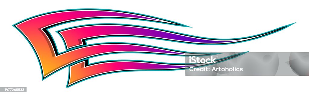 Race Car Body Side Sticker Sports Car Abstract Tribal Tattoo Decoration