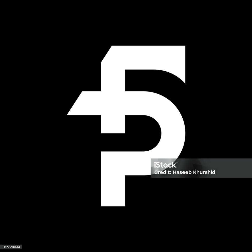 Logo Fp Minimal Icône Dune Lettre Pf Sur Fond De Luxe Idée De Logo