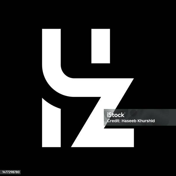 Logo Zh Minimal Icône Dune Lettre Zh Sur Fond De Luxe Idée De Logo