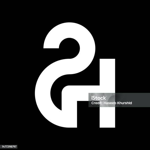 Logo Zh Minimal Icône Dune Lettre Zh Sur Fond De Luxe Idée De Logo