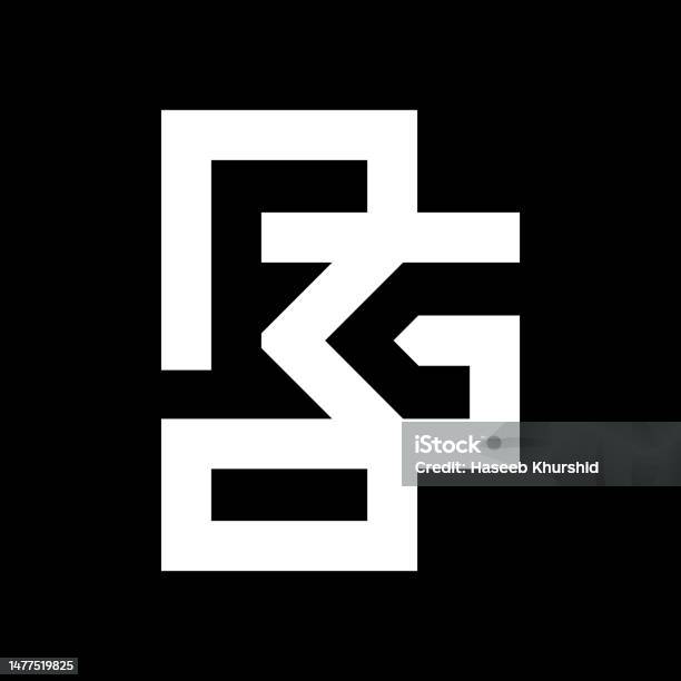 Logo Bg Minimal Icône Dune Lettre Gb Sur Fond De Luxe Idée De Logo