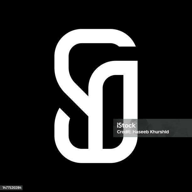 Logo Sj Minimal Icône Dune Lettre Js Sur Fond De Luxe Idée De Logo