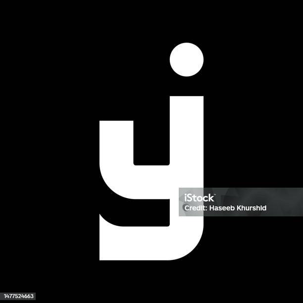 Logo Yj Minimal Icône Dune Lettre Jy Sur Fond De Luxe Idée De Logo