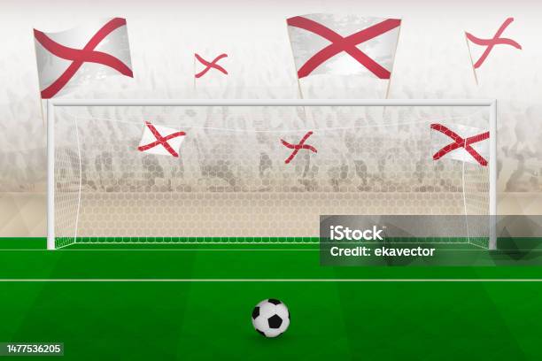 Penggemar Tim Sepak Bola Alabama Dengan Bendera Alabama Bersorak Di ... Penggemar Tim Sepak Bola Alabama Dengan Bendera Alabama Bersorak Di ...