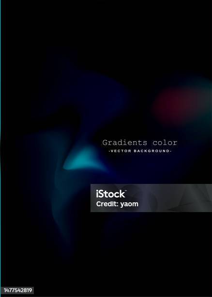 Abstract Dark Blue Gradients Gradient Mesh Wave Color Vector Background