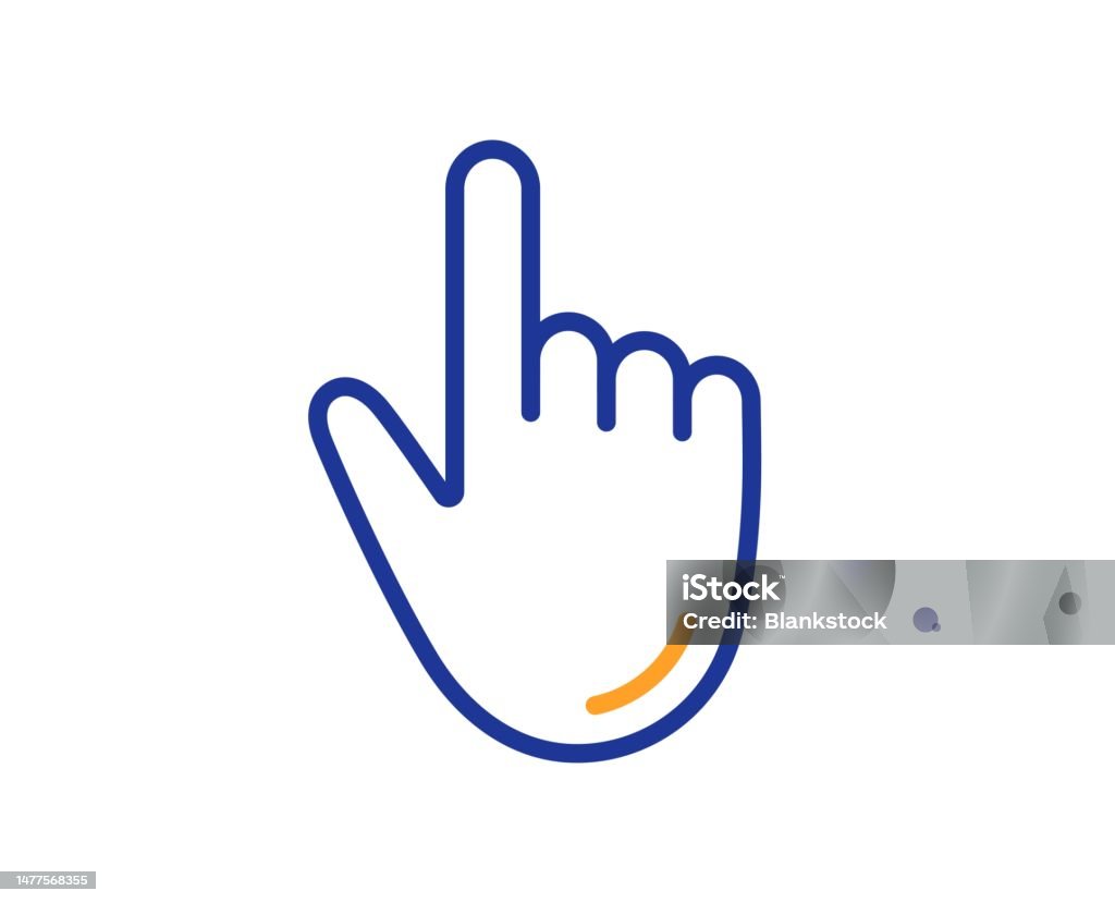 Icône De Ligne De Curseur De Main Cliquez Sur Le Signe Daction Vecteur ... Icône De Ligne De Curseur De Main Cliquez Sur Le Signe Daction Vecteur ...