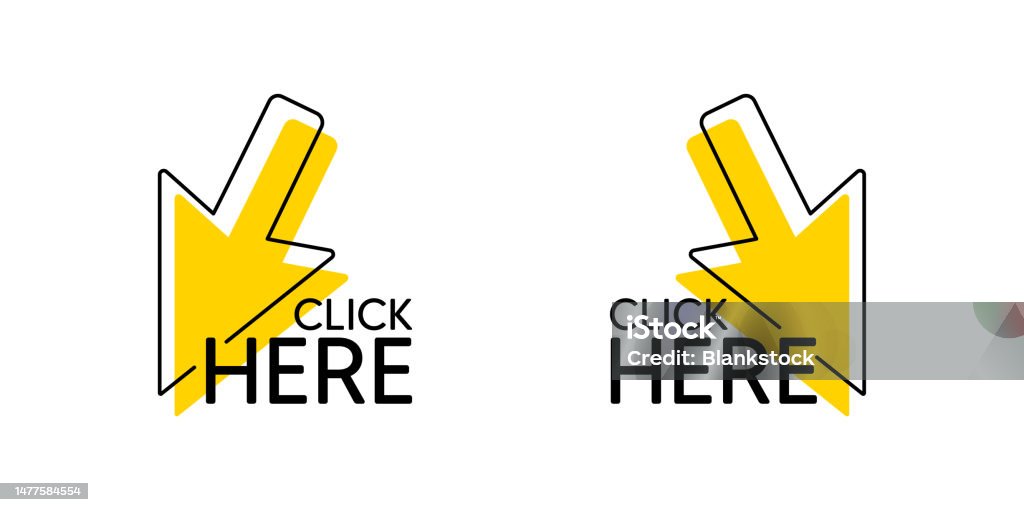 Klik Di Sini Dengan Ikon Kursor Mouse Klik Di Sini Tombol Dengan Simbol ... Klik Di Sini Dengan Ikon Kursor Mouse Klik Di Sini Tombol Dengan Simbol ...