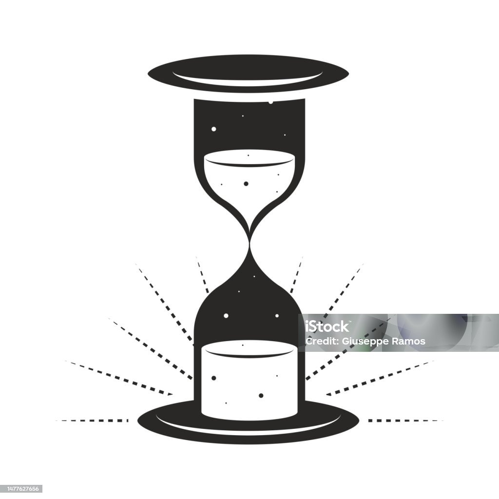 Hourglass Esoteric Colorless Stock Illustration Download Image Now Alchemy Bleached Color