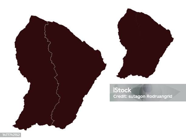 Carte Des Ensembles De Couples Carte Noire De La Guyane Française