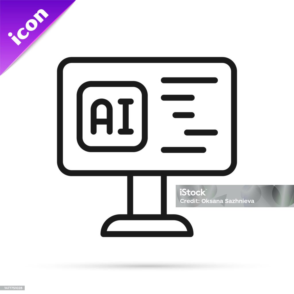 Black Line Software Web Developer Programming Code Icon Isolated On White Background Javascript
