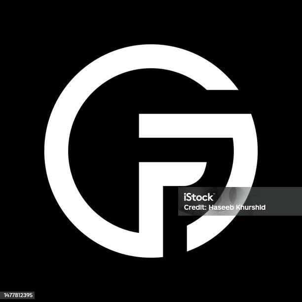 Logo Fg Minimal Icône Dune Lettre Gf Sur Fond De Luxe Idée De Logo