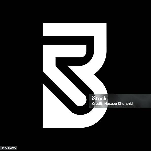 Logo Fb Minimal Icône Dune Lettre Bf Sur Fond De Luxe Idée De Logo