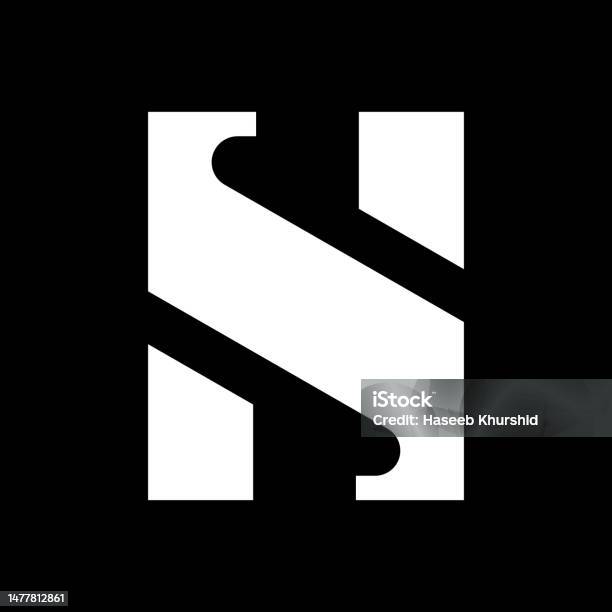 Logo Sn Minimal Icône Dune Lettre Ns Sur Fond De Luxe Idée De Logo