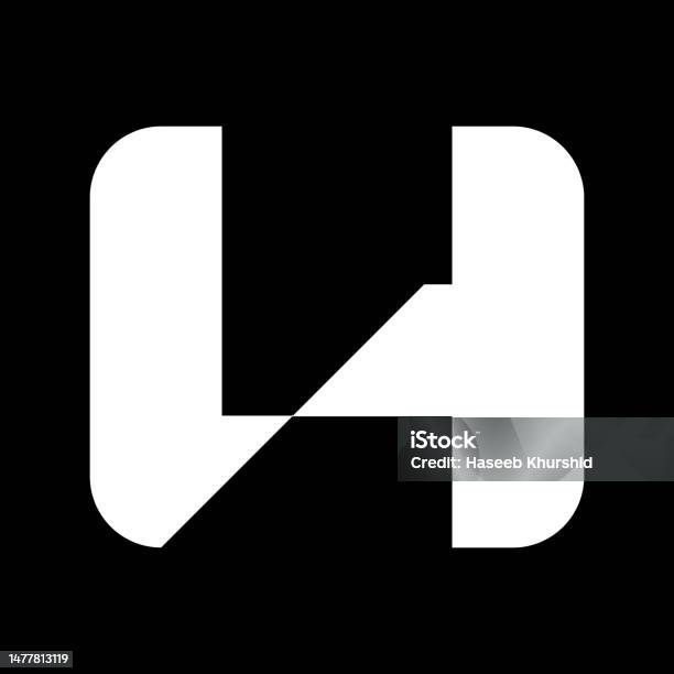 Logo Hl Minimal Icône Dune Lettre Lh Sur Fond De Luxe Idée De Logo