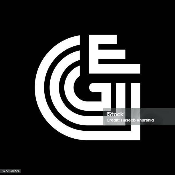 Logo Eg Minimal Icône Dune Lettre Ge Sur Fond De Luxe Idée De Logo
