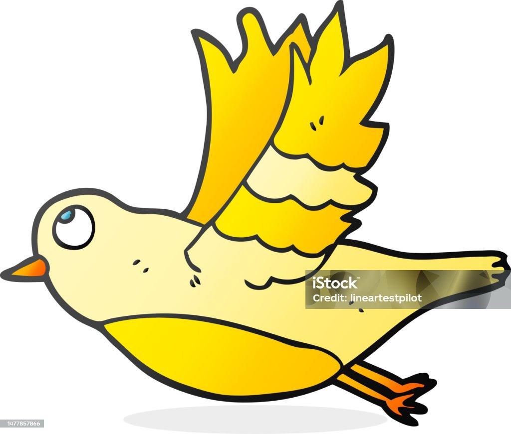 Freehand Drawn Cartoon Bird Flying Stock Illustration - Download Image ... Freehand Drawn Cartoon Bird Flying Stock Illustration - Download Image ...