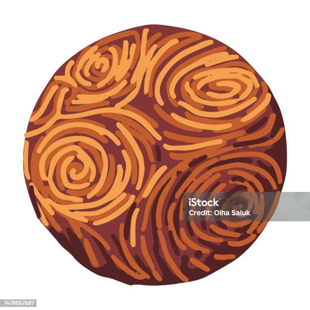 Doodle Dobjet Spatial Cosmique Dessin Animé De La Planète Illustration