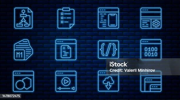 Set Line Software Binary Code Processor Flowchart Programming Language Syntax And Clipboard With