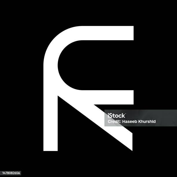 Logo Cr Minimal Icône Dune Lettre Rc Sur Fond De Luxe Idée De Logo
