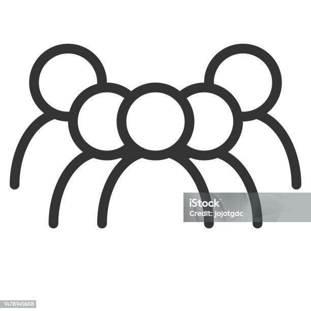 Équipe Personnes Icône Signe Vectoriel Symbole Illustration Graphique