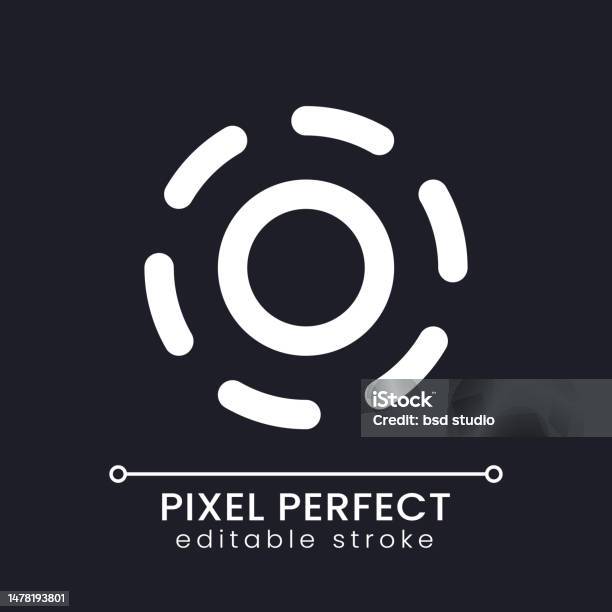 Respirer Leffet Danimation Pixel Blanc Parfait Icône Dinterface