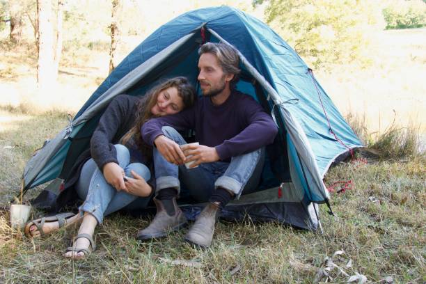 Free Stock Photo of Couple camping - love in the tent. | Download Free ...