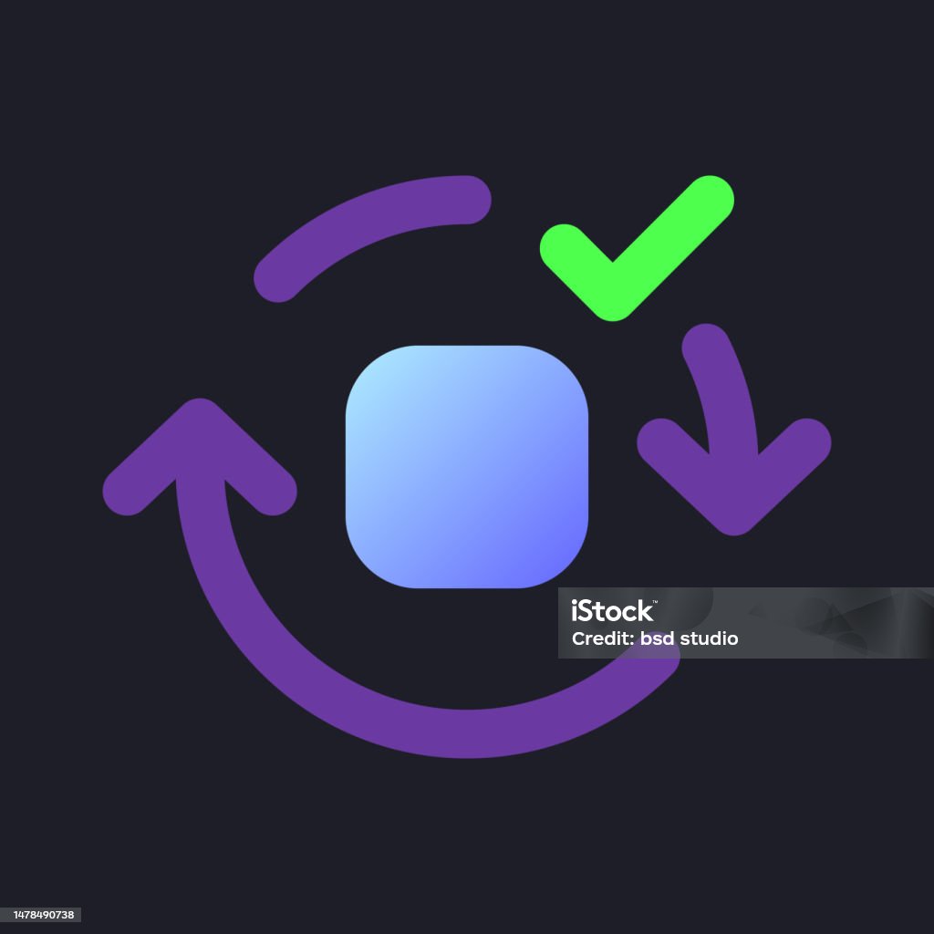 Applying Spin Motion Effect Flat Gradient Fill Ui Icon For Dark Theme ... Applying Spin Motion Effect Flat Gradient Fill Ui Icon For Dark Theme ...