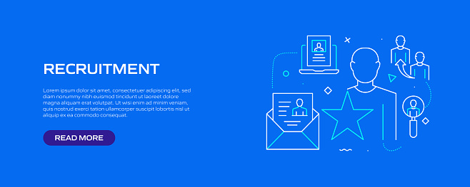 Recruitment Terkait Desain Banner Line Style Untuk Halaman Web Headline