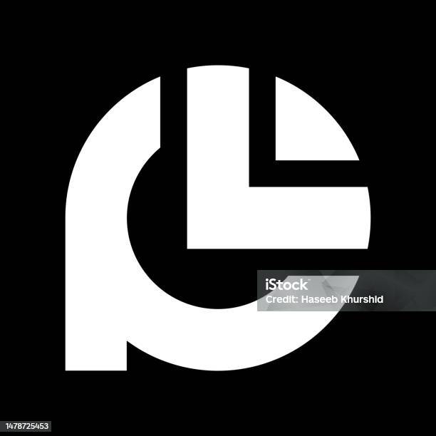 Logo Lp Minimal Icône Dune Lettre Pl Sur Fond De Luxe Idée De Logo