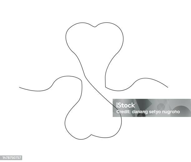 Dessin Continu Dune Ligne Dos Illustration Vectorielle Simple De Ligne