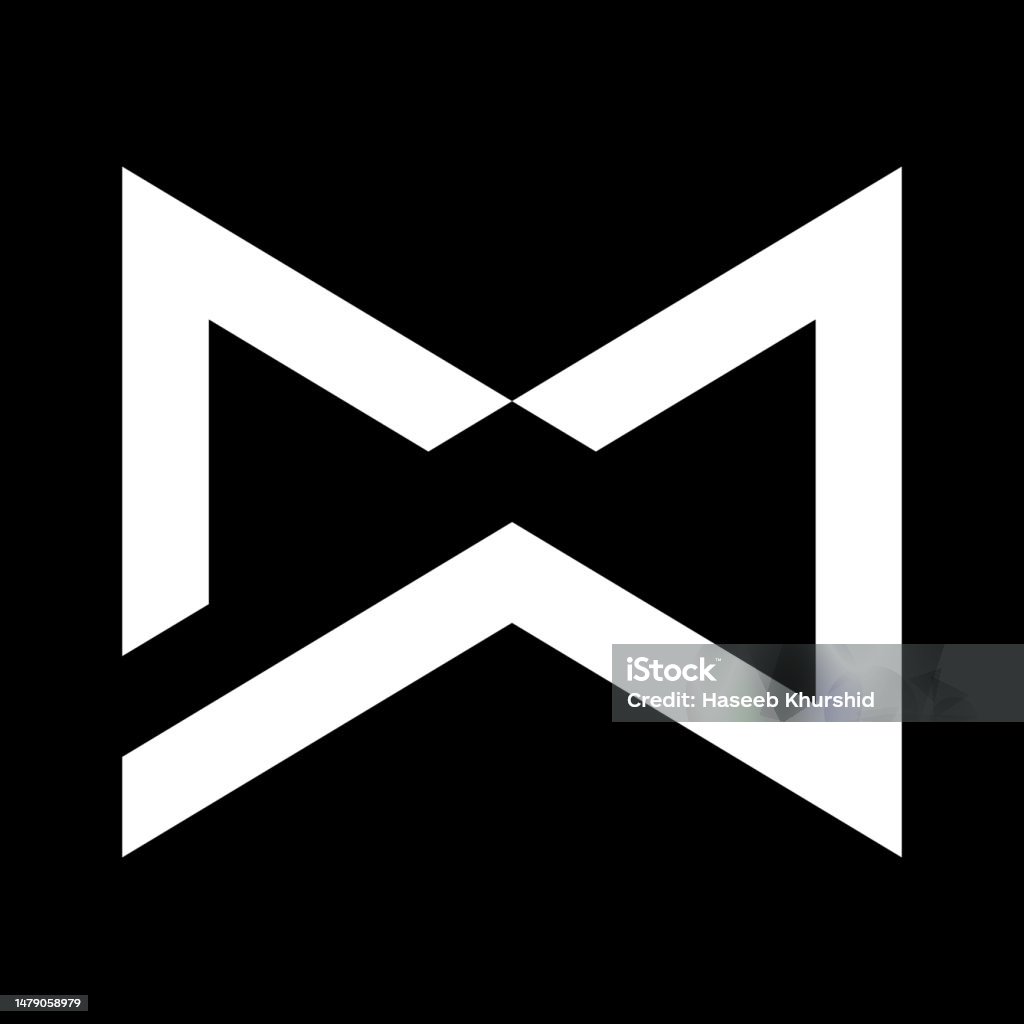 Logo Wm Minimal Icône Dune Lettre Mw Sur Fond De Luxe Idée De Logo