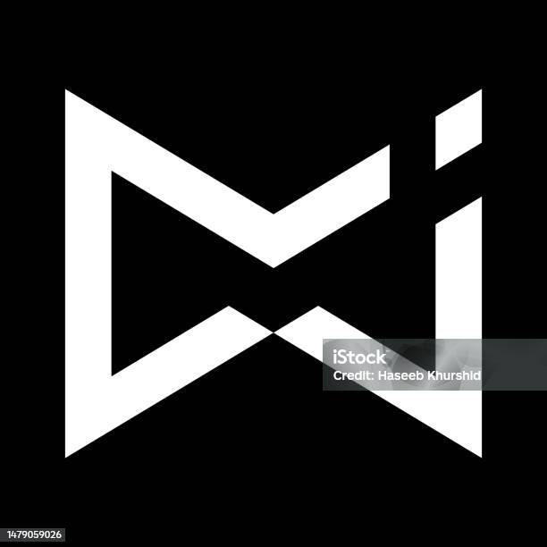 Logo Mj Minimal Icône Dune Lettre Jm Sur Fond De Luxe Idée De Logo
