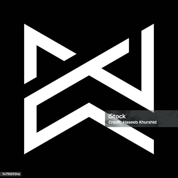 Logo Wn Minimal Icône Dune Lettre Nw Sur Fond De Luxe Idée De Logo