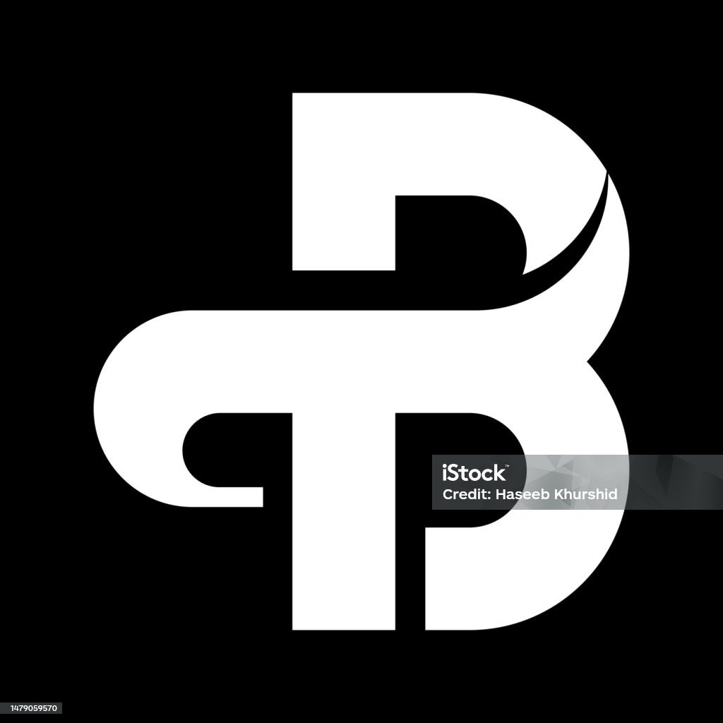 Logo Tb Minimal Icône Dune Lettre Bt Sur Fond De Luxe Idée De Logo