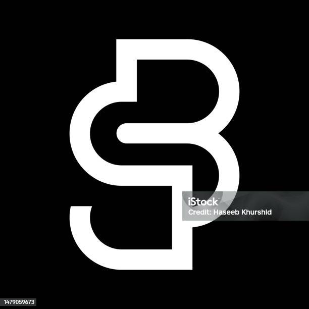 Logo Sb Minimal Icône Dune Lettre Bs Sur Fond De Luxe Idée De Logo