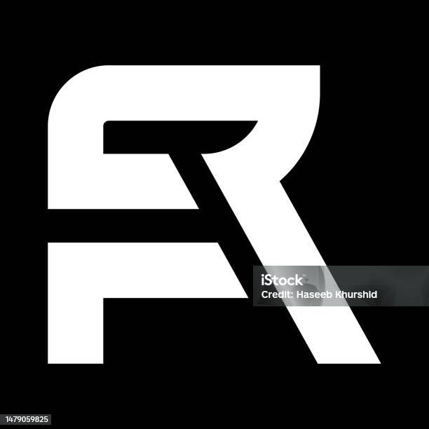 Logo Rf Minimal Icône Dune Lettre Rf Sur Fond De Luxe Idée De Logo