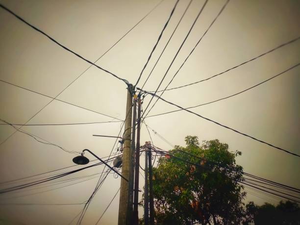 Free Stock Photo of Overhead Electricity Wires Crossing | Download Free ...