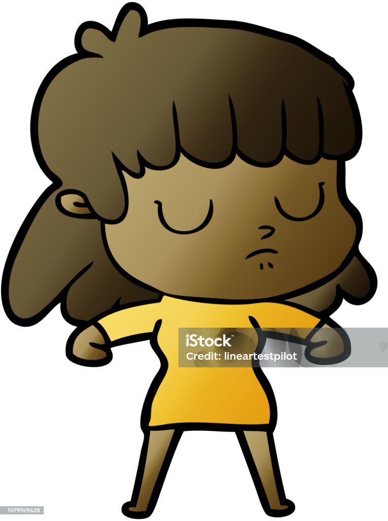 Kartun Wanita Acuh Tak Acuh Ilustrasi Stok Unduh Gambar Sekarang Dewasa Umur Manusia