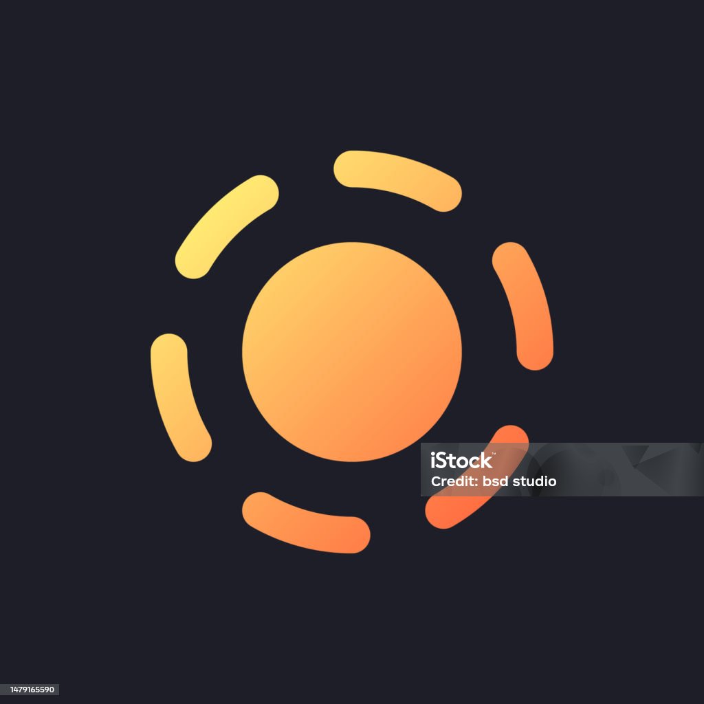 Breathe Animation Effect Orange Solid Gradient Ui Icon For Dark Theme ... Breathe Animation Effect Orange Solid Gradient Ui Icon For Dark Theme ...