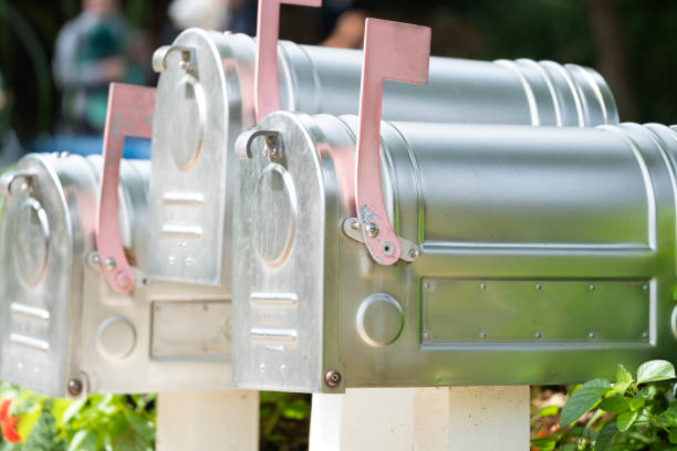 Free Stock Photo of Row of White Mailboxes | Download Free Images and ...