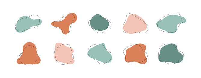 Abstract Liquid Shape Background For Card Or Flyer Design Fluid Blob