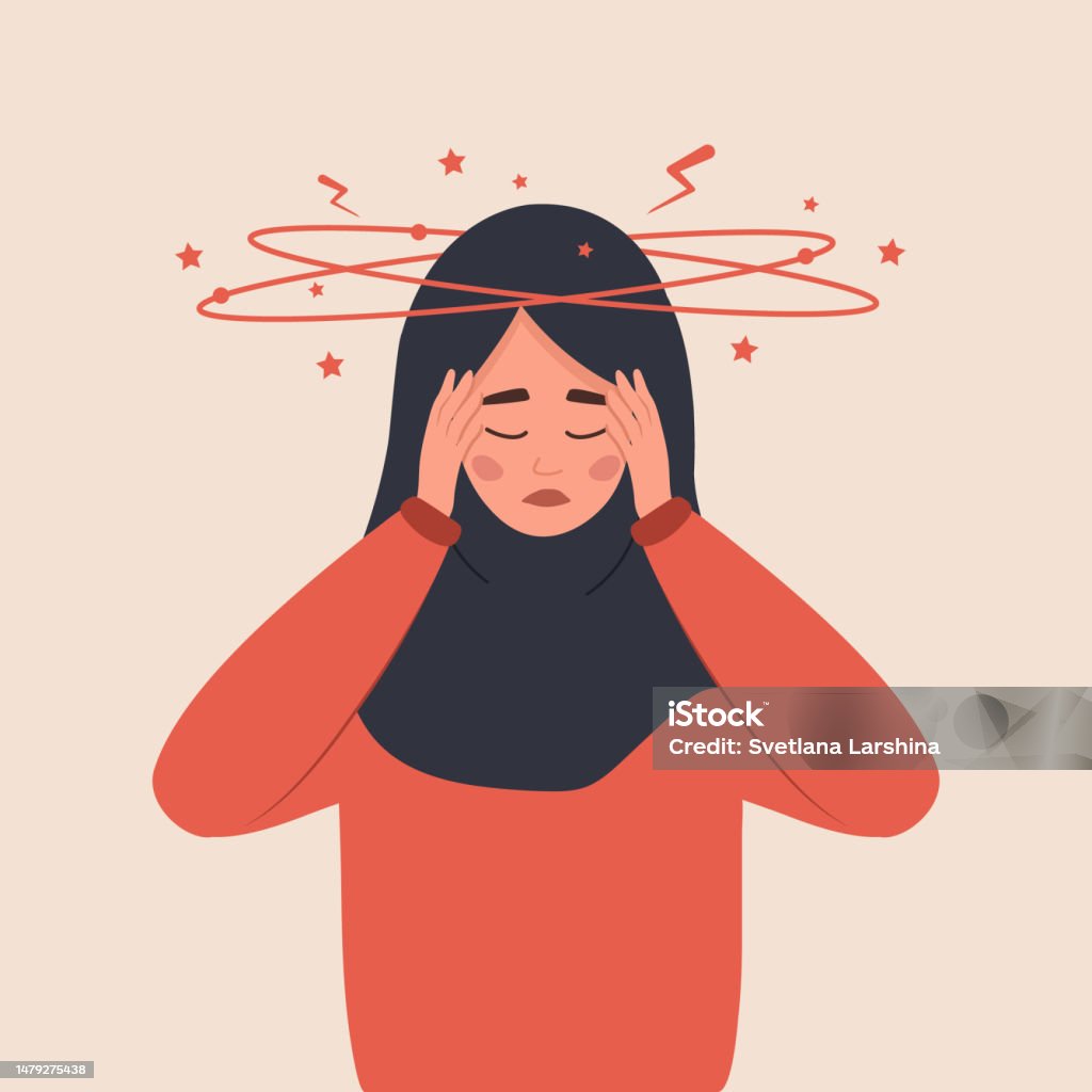 Vetores de Conceito De Anemia Mulher Árabe Triste Com Tontura Menina ... Vetores de Conceito De Anemia Mulher Árabe Triste Com Tontura Menina ...