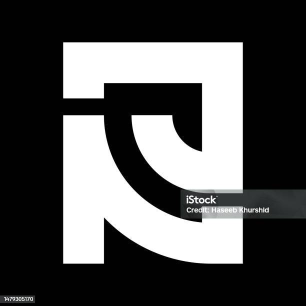 Logo Minimal De Rn Icône Dune Lettre Nr Sur Fond De Luxe Idée De Logo